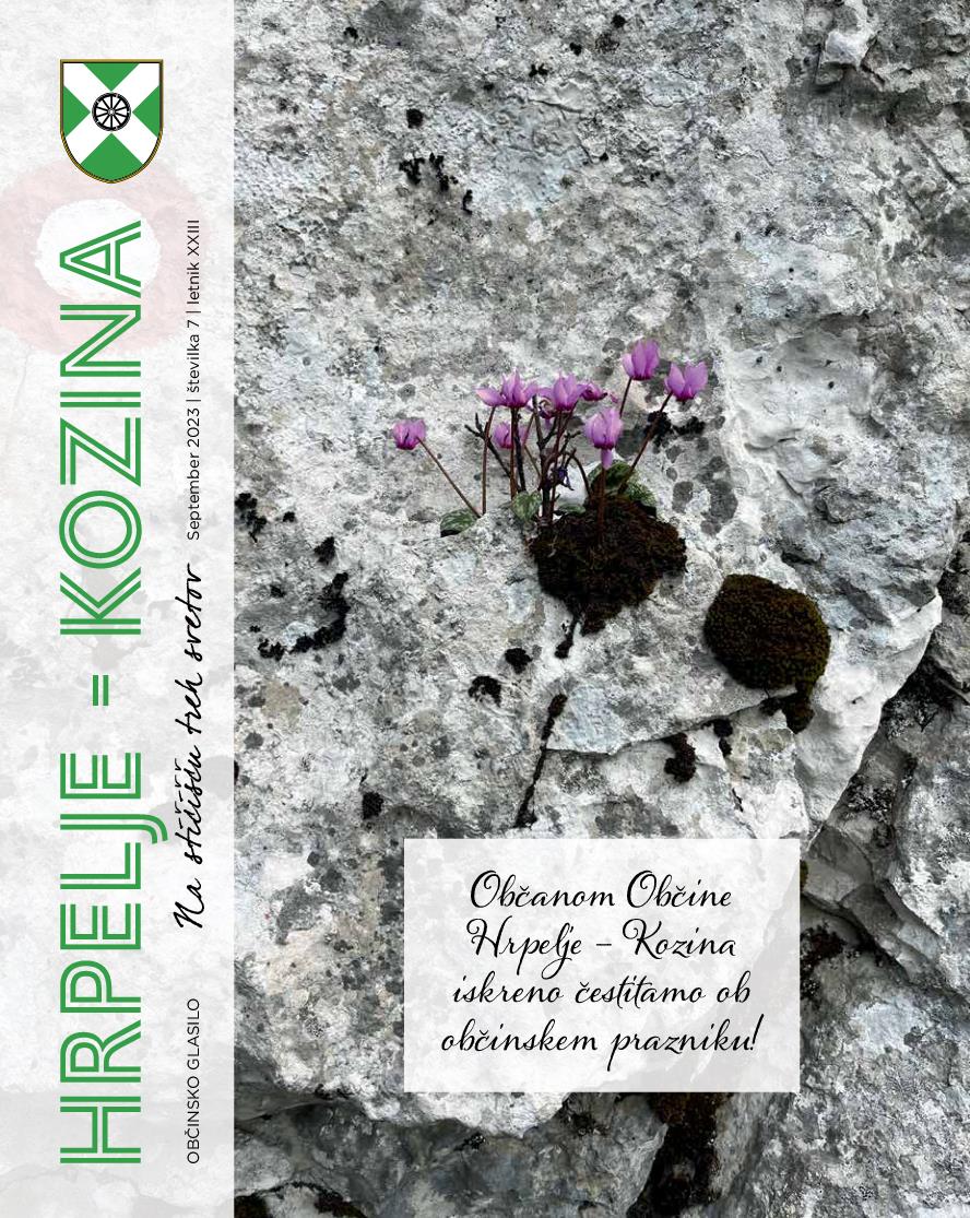 Občinsko glasilo Občine Hrpelje - Kozina september 2023 - hrpelje-kozina.si